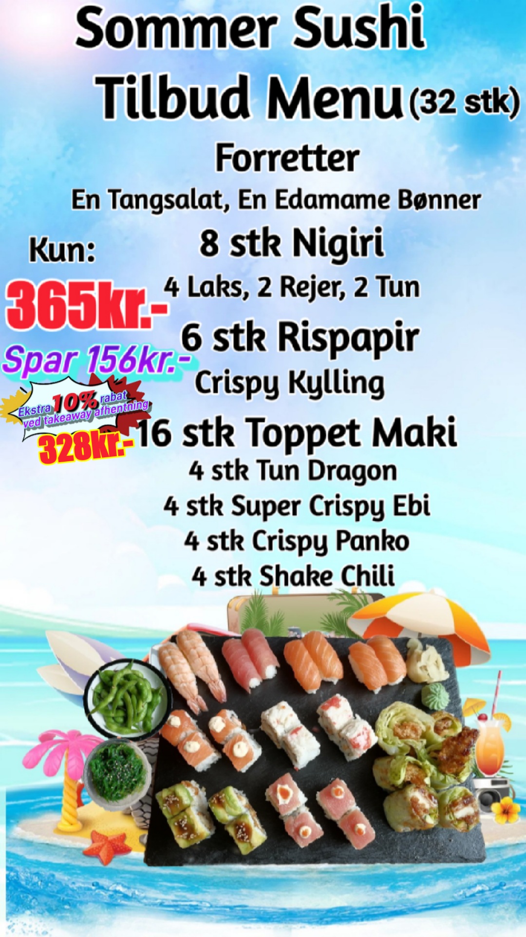 Sushi Special Tilbud Menu – Restaurant Fu