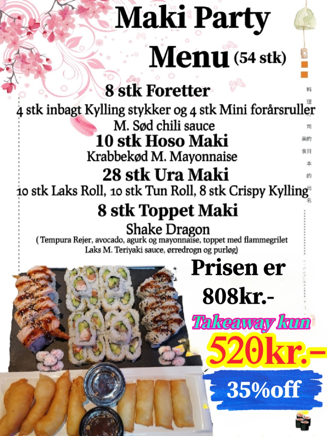 Sushi Special Tilbud Menu – Restaurant Fu