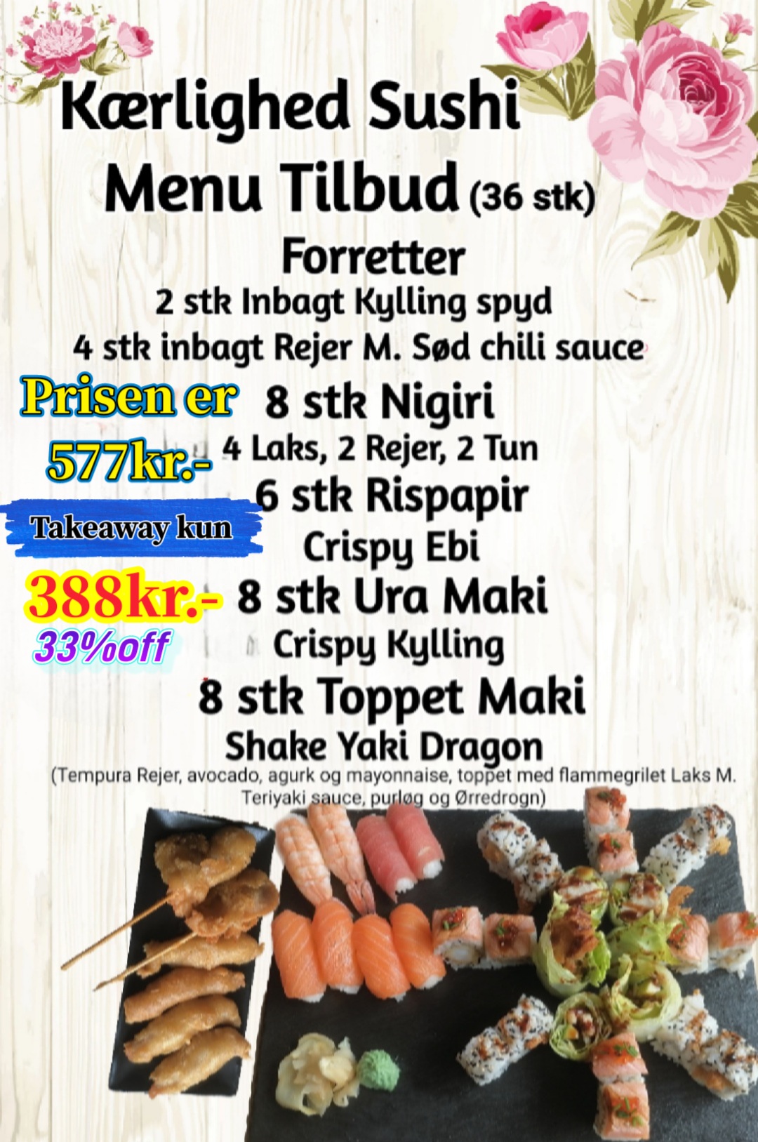 Sushi Special Tilbud Menu – Restaurant Fu