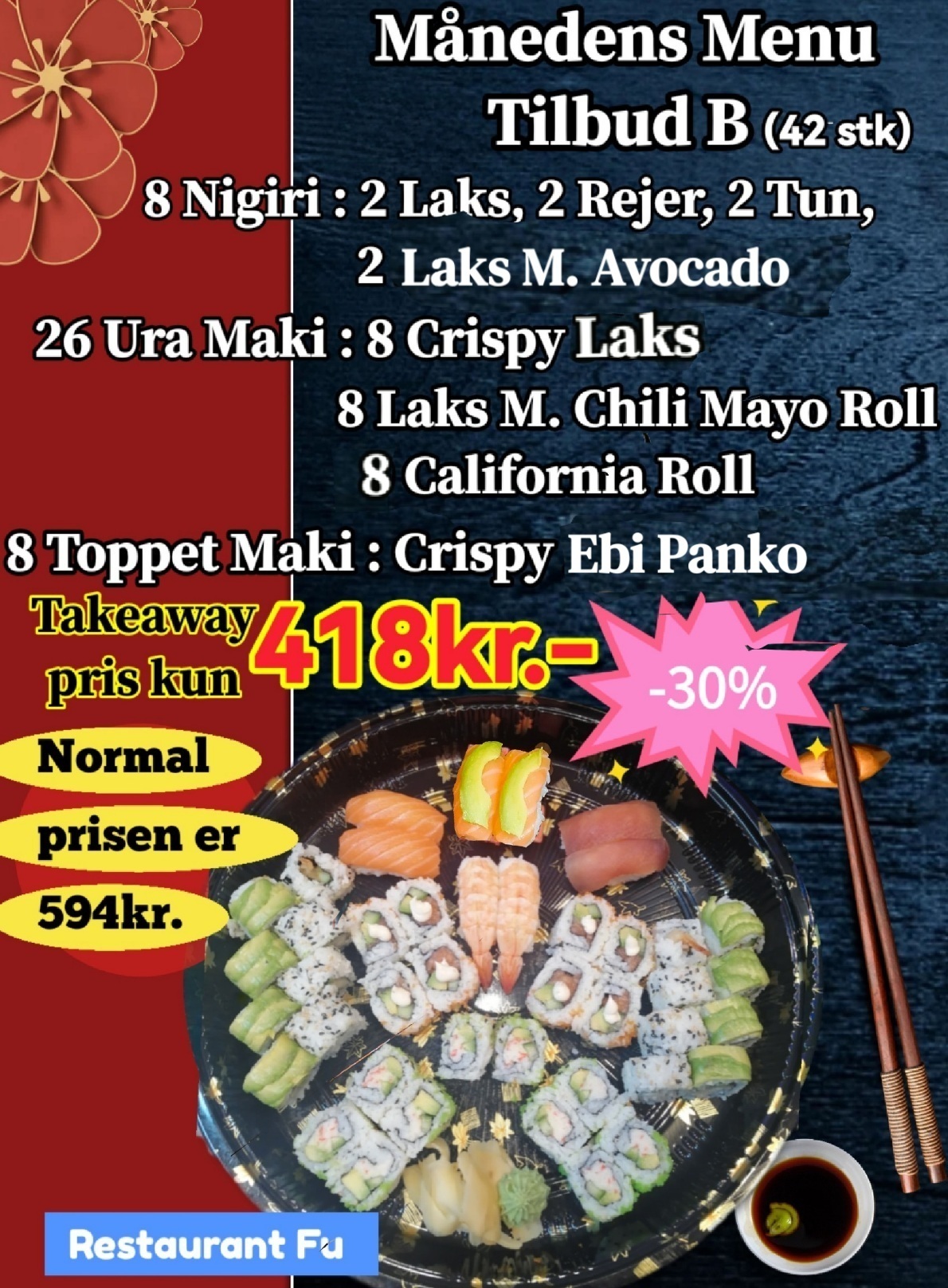 Månedens Menu Tilbud – Restaurant Fu